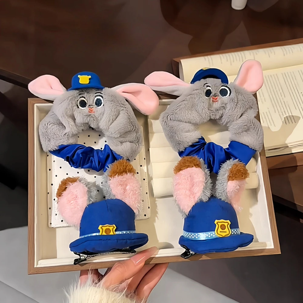 Disney Zootopia Judy Plush Hairbands Cartoon Sweet Hairpin Creative ...