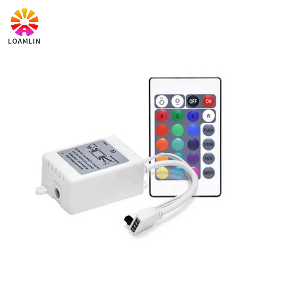 12V-24Key-LED-Light-With-RGB-Controller-Mini-24Key-DC12V-Infrared ...