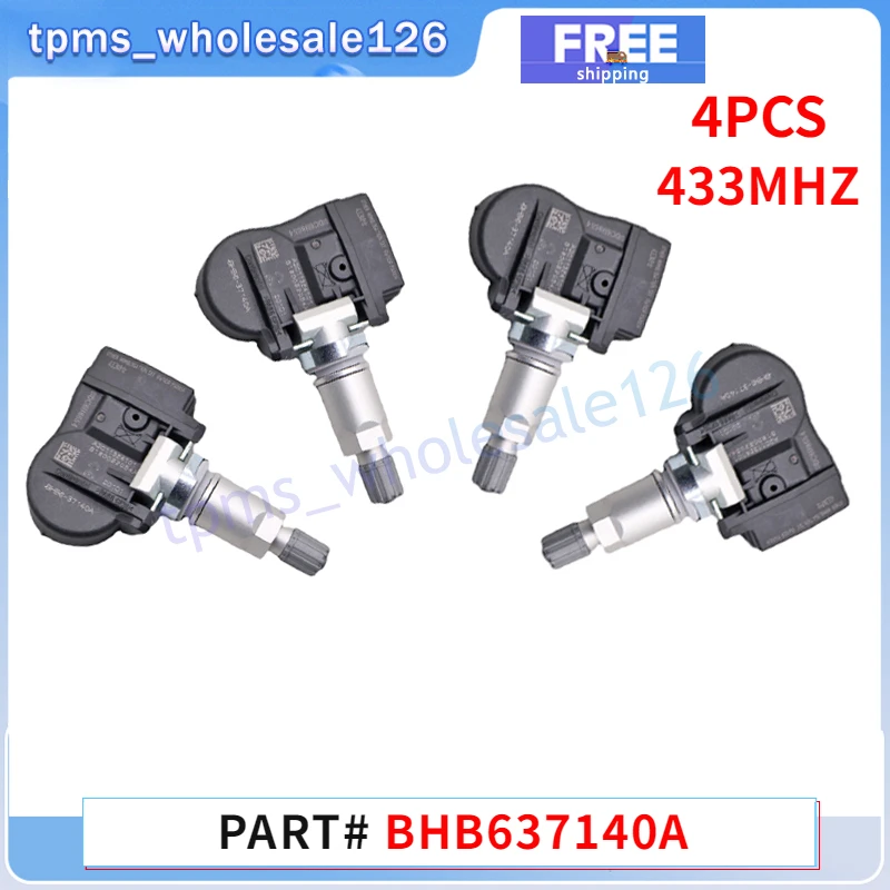 BHB637140A Tire Pressure Monitor Sensor 4PCS For Fiat 124 Mazda 2 3 5 ...