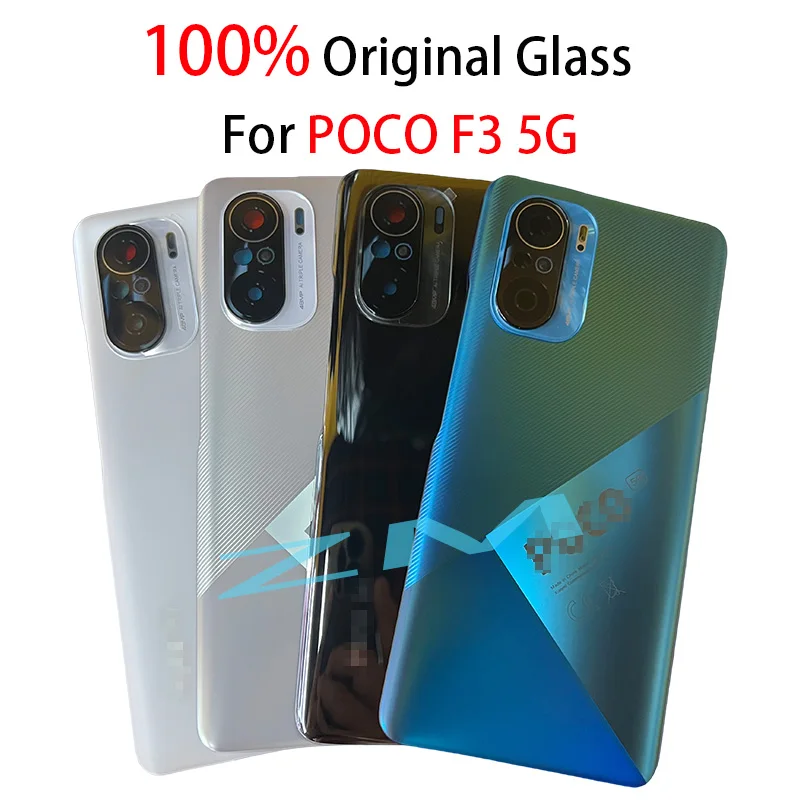 Poco F3 OEM A+ Back Glass Cover For Xiaomi For Poco F3 Back Door ...