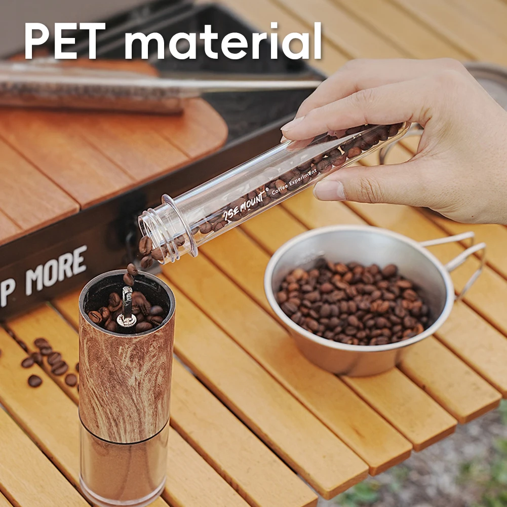 1Pc 60ML Coffee Beans Storage Tube Transparent Storage Container ...