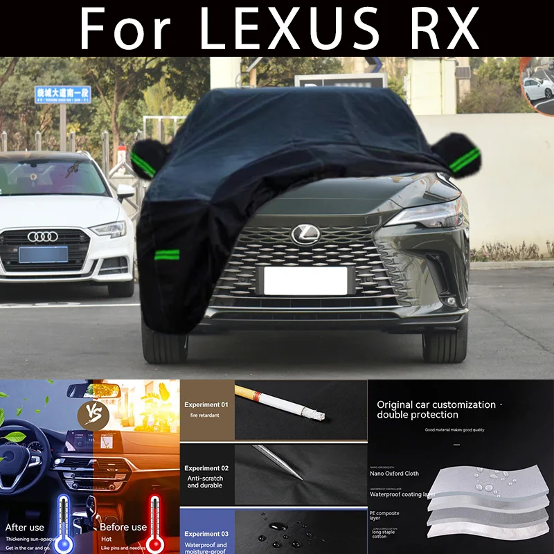 For LEXUS RX Outdoor Protection Full Car Covers Snow Cover Sunshade ...