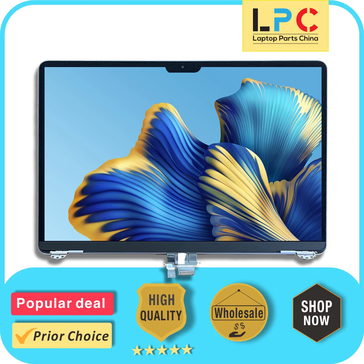 For-Apple-MacBook-Air-A2681-LCD-Display-Screen-Full-Assembly-with-Back ...