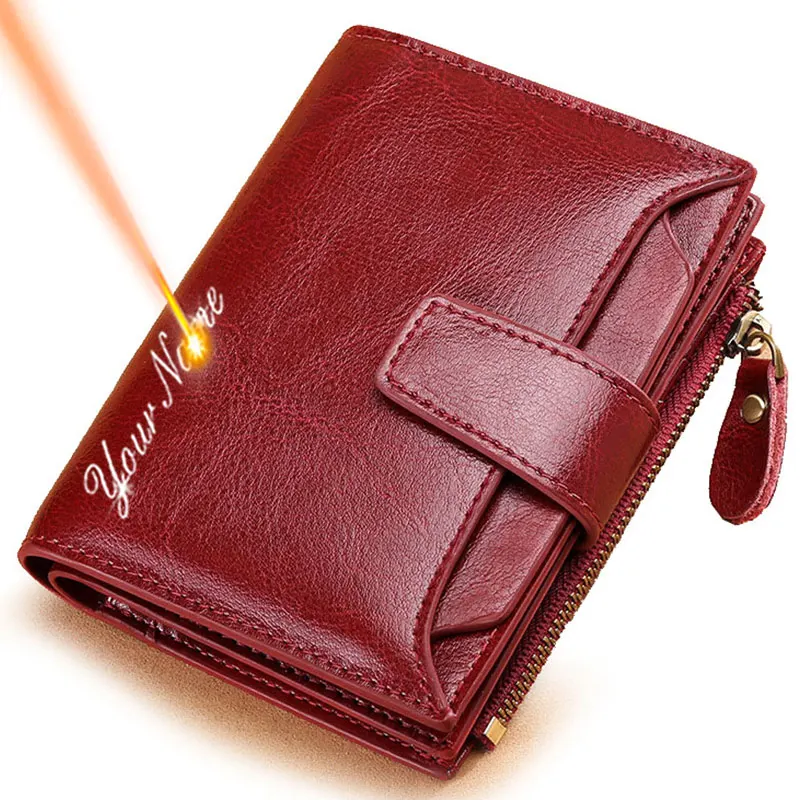 2022-New-Short-Women-Wallets-Genuine-Leather-Zipper-Coin-Pocket-Women ...
