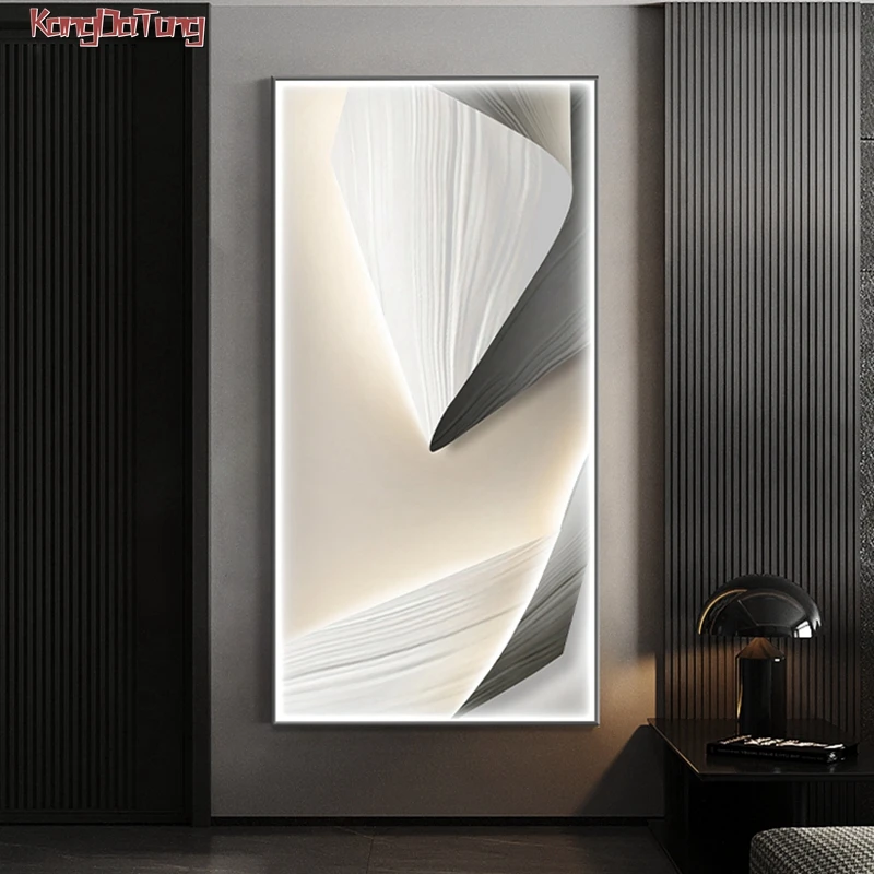 Modern-Light-And-Shadow-Luminous-Indoor-Painting-Led-Wall-Lamp-For ...