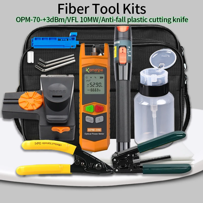 FTTH-Fiber-Optic-Tool-Kit-with-VFL-Optical-Fiber-Power-Meter-High ...