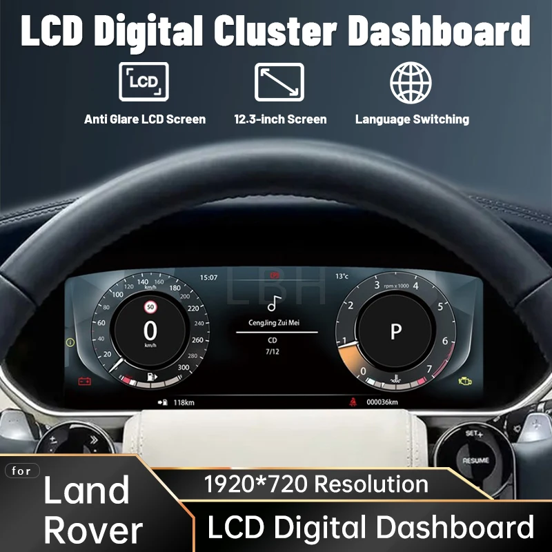 Car Digital Cluster Instrument Panel for 2014-2017 Range Rover Sport ...