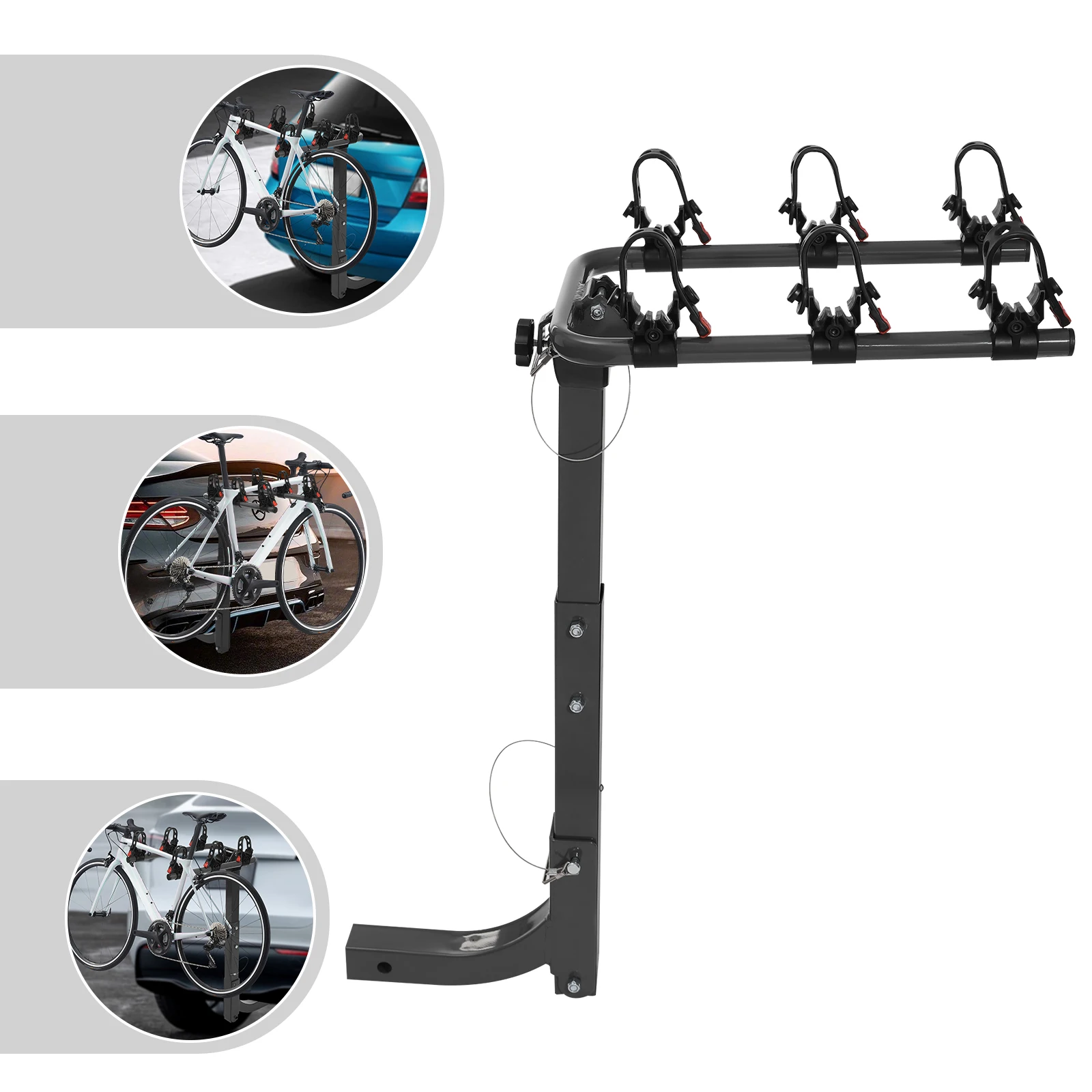2-Inch-Hitch-Bike-Carrier-Rack-Bike-Stand-Car-Bicycle-Rail-for-Most ...