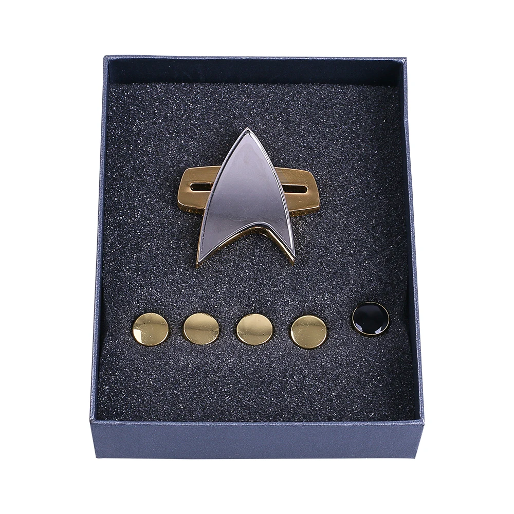 A Set of 6pcs Badge Voyager Communicator The Next Generation Metal ...