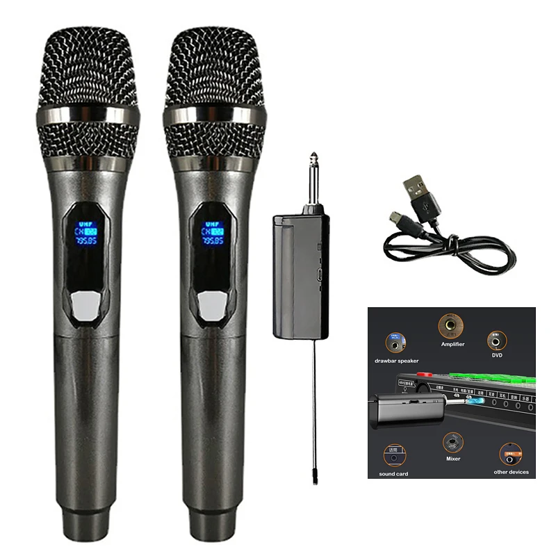 UHF-Wireless-Microphone-Handheld-Mic-For-Karaoke-Party-Home-Meeting ...