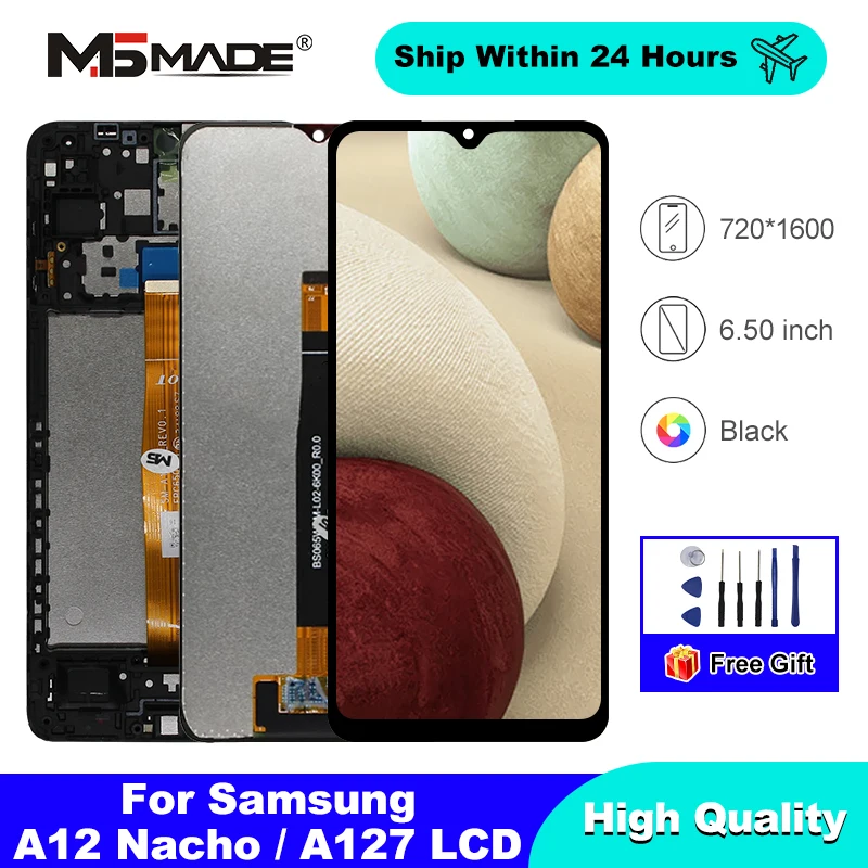 Pantalla LCD de 6,5 pulgadas para Samsung Galaxy A12 Nacho A127 con ...