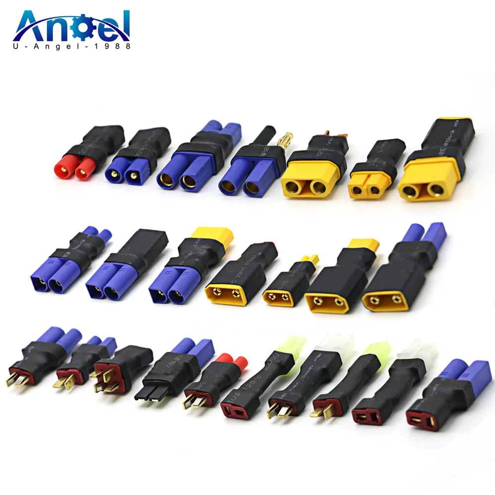 Adapter XT30 XT60 XT90 Traxxas T Plug Deans EC5 EC3 Female to Male HXT 4MM Connectors Plug RC ...