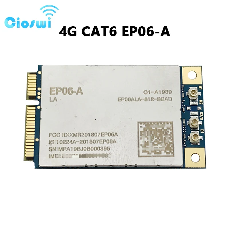 미니 PCIe CAT6 EP06 A 4G LTE EC25 AFFA Cat4 4G 모뎀 WIFI 라우터 4G 주파수 대역 B2 ...