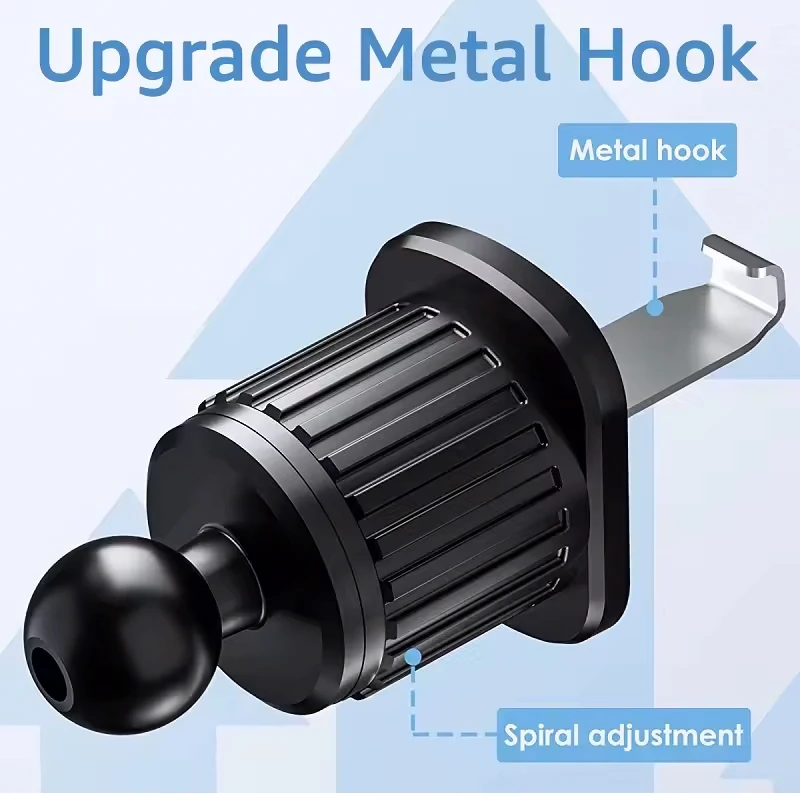 Car Air Vent Phone Holder Stand Clamp Ball Head Spiral Hook For Dacia ...