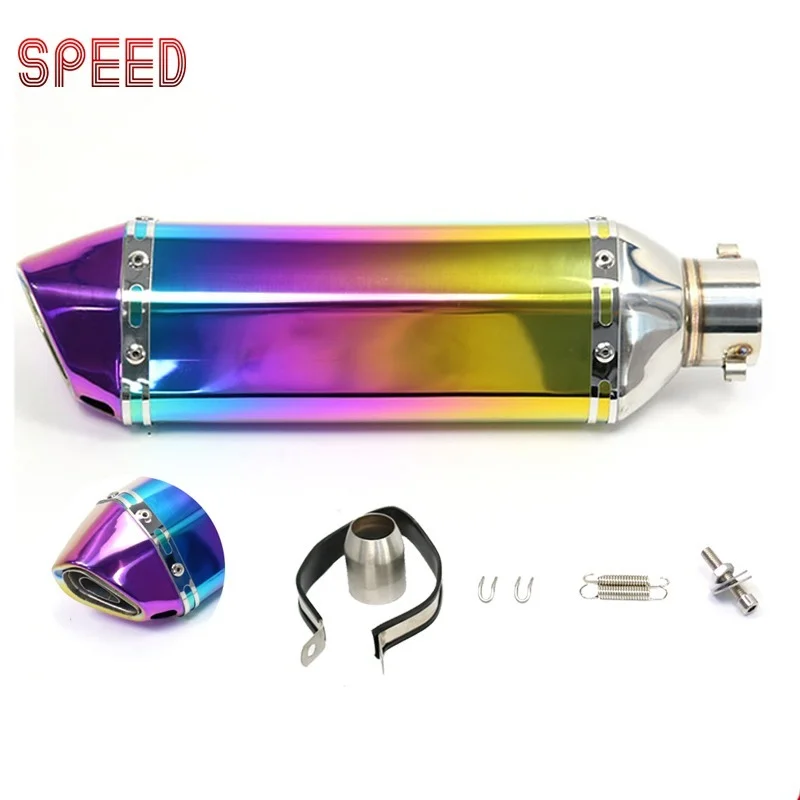 51MM Universal Motorcycle Exhaust Pipe Muffler DB Killer Pitbike Escape ...