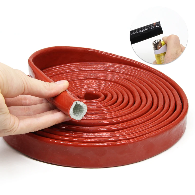 Braided Heat Shrink Tubing 5M Or 10M Braided Fiberglass Sleeving - Heat ...