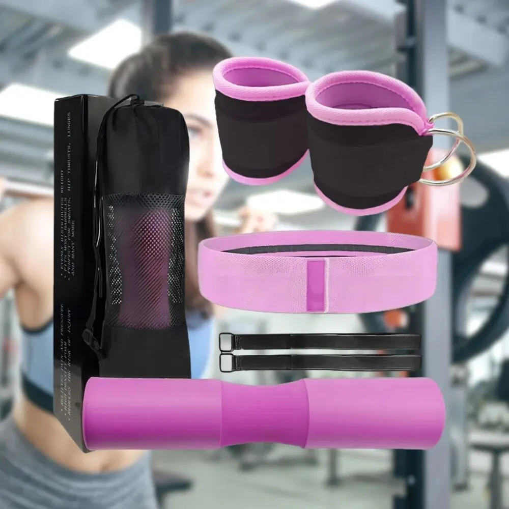 7pcs-Fitness-Protective-Gear-Set-Gym-Accessories-Barbell-Shoulder-Pad ...