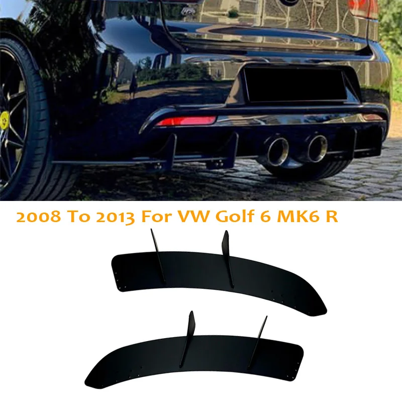 2008-To-2013-For-VW-Golf-6-MK6-R-Rear-Bumper-Diffuser-Tail-Splitter ...