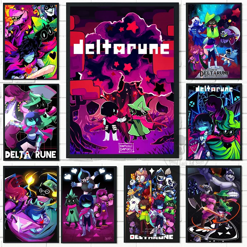 Deltarune-P-ster-de-videojuegos-para-pared-imagen-art-stica-impresa ...