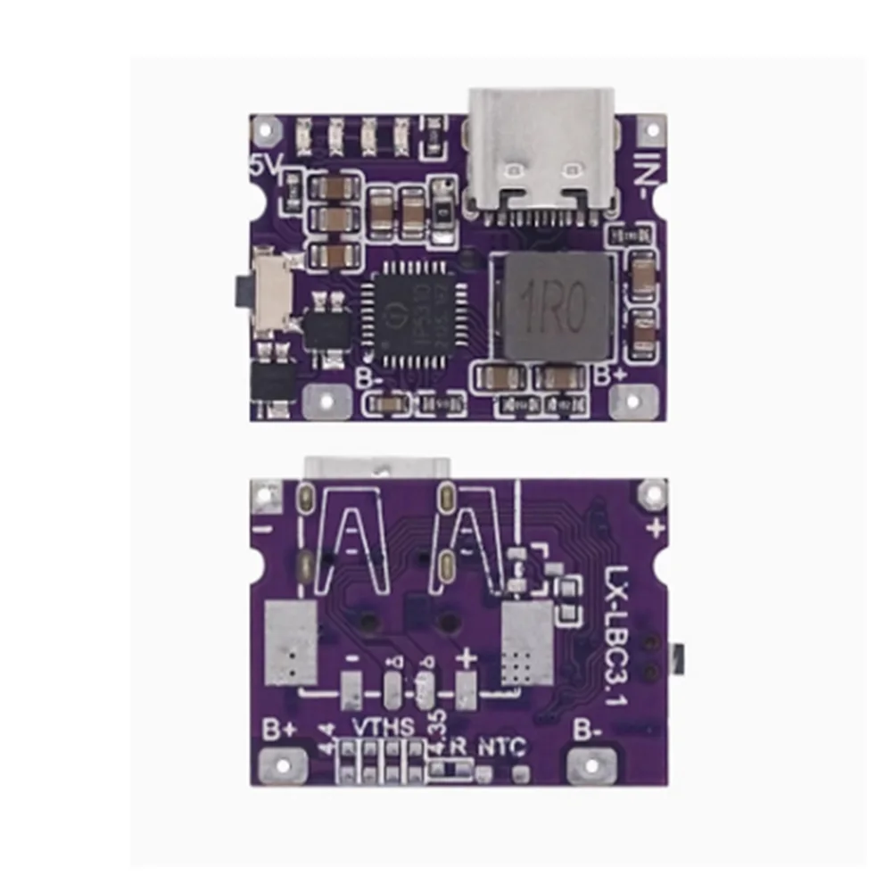 Mini-type-C-Charger-Power-Bank-Motherboard-3A-Charging-And-Discharging ...