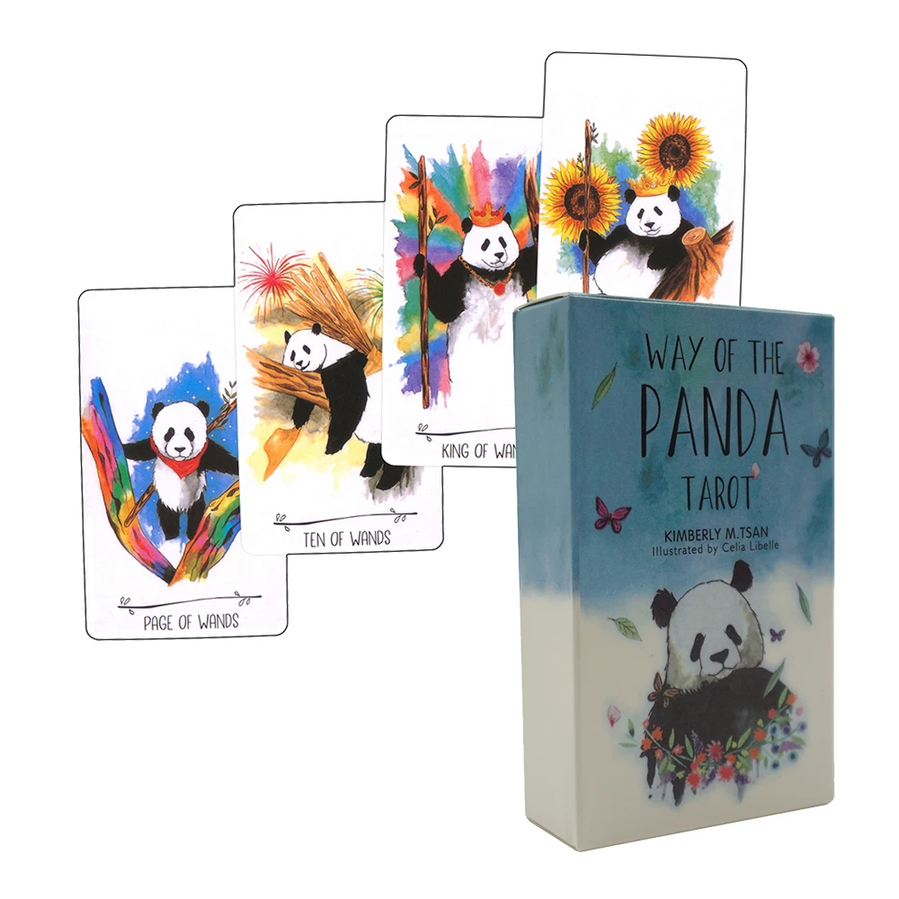 Panda tarô cartões para iniciantes com pdf guia livro criança jogos de ...