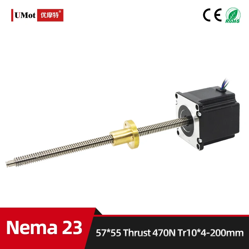 Length-55mm-Nema-23-Micro-Linear-Screw-Actuator-Stepper-Motor-With ...