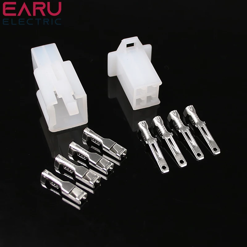 Earu 10/20Set 2.8mm 2/3/4/6/9 Pin Automotive 2.8 Electrical Wire Connector Male Female Cable ...