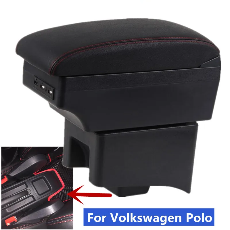For-Volkswagen-POLO-Armrest-box-For-VW-POLO-AMEO-2009-2020-Polo-V-Vivo ...