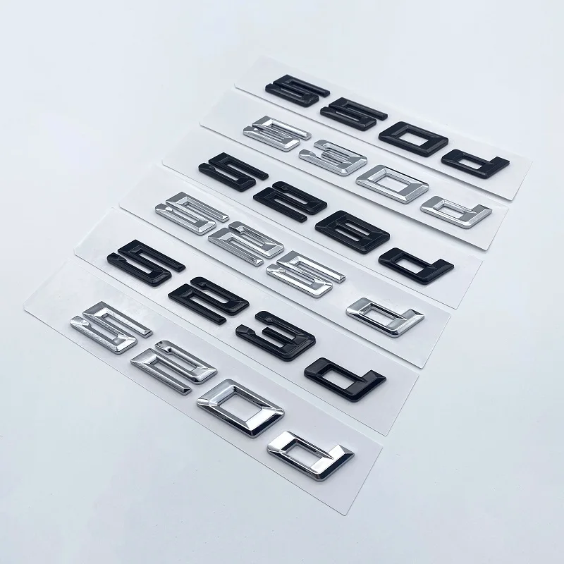 New ABS Letters Glossy Black Car Emblem Sticker ﻿For E39 E60 E61 F07 ...