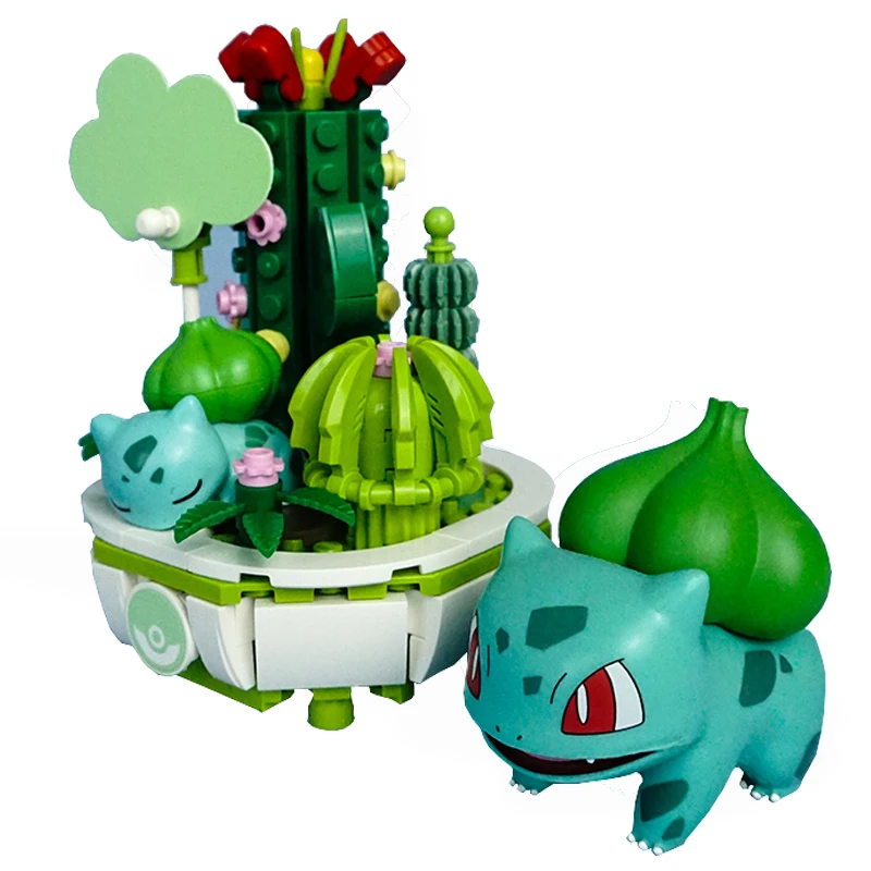 Pokemon-Home-Decoration-Plant-Potted-Flower-Model-Building-Blocks-Brick ...