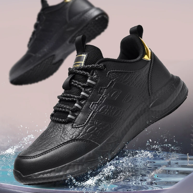 Chef shoes four season new non-slip oil-proof waterproof kitchen work ...
