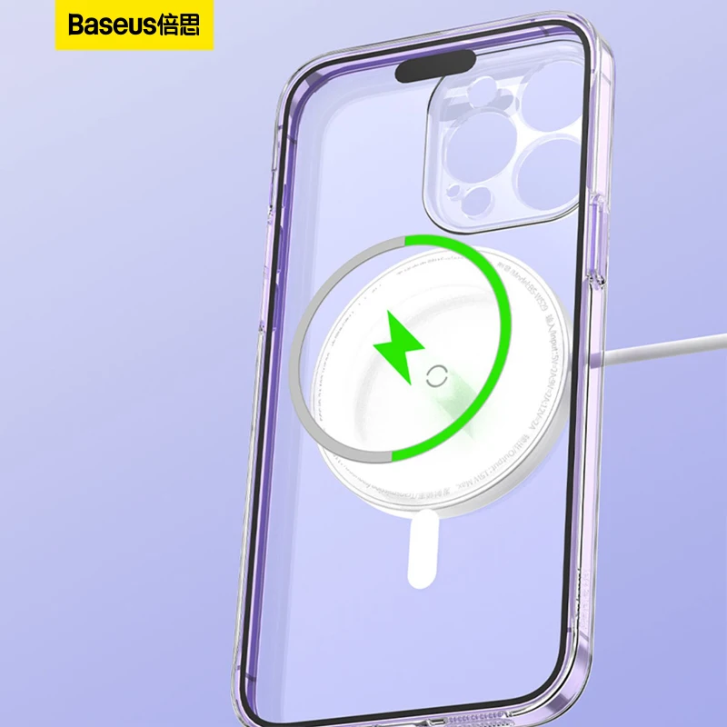 Baseus-Magsafe-Magnetic-Suction-Phone-Case-Anti-Drop-Ultra-thin-Smart ...