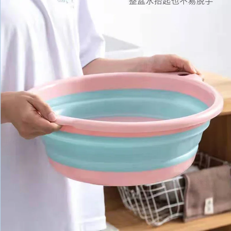 Silicone-Multi-purpose-Folding-Wash-Basin-Portable-Lightweight-Hanging ...