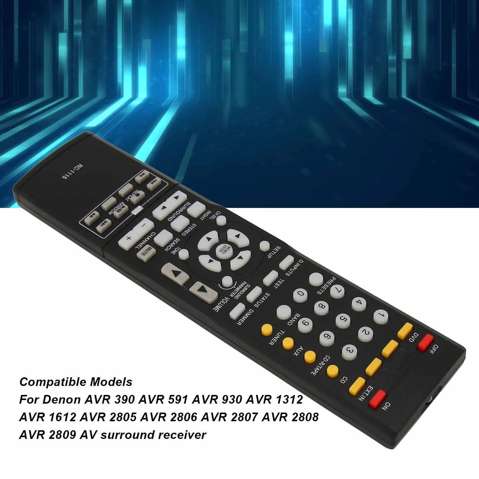 RC-1115-Remote-Controller-Stable-Universal-AV-Receiver-Remote-Replacement-for-AVR-1612-for-AVR ...