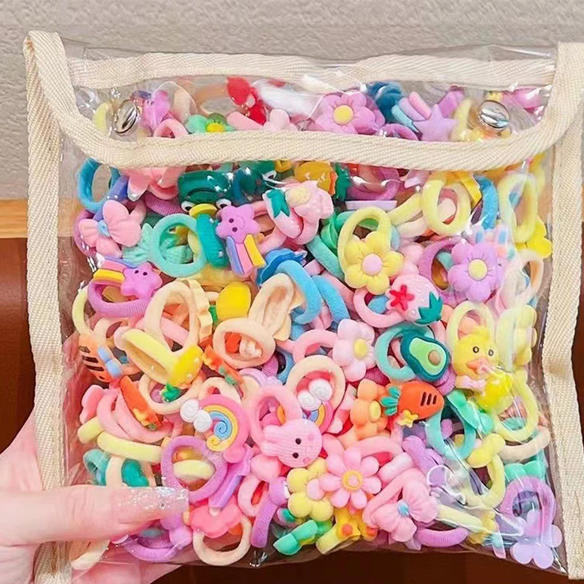 30pcs-opp-bag-packaging-Cartoon-Towel-Loop-Hair-Tie-for-Girls-Stretch ...