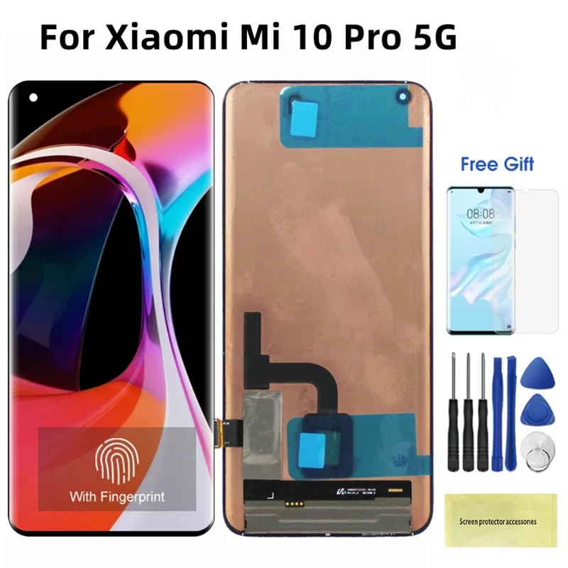 6.67"For Xiaomi Mi 10 PRO 5G M2001J1G LCD Display Touch Screen ...