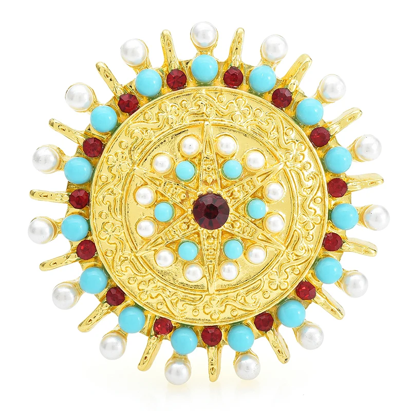 Wuli-baby-National-Style-Sun-Brooches-For-Women-Unisex-Round-Pearl ...
