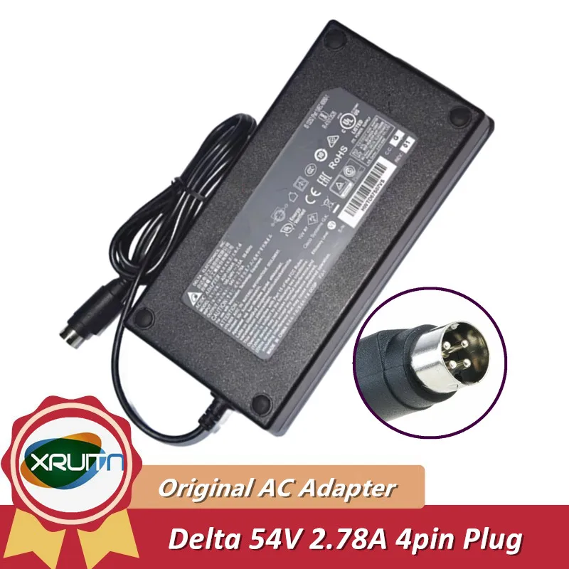 Genuine DELTA ADP-150AR B 54V 2.78A 150W 4PIN AC Adapter Charger For ...