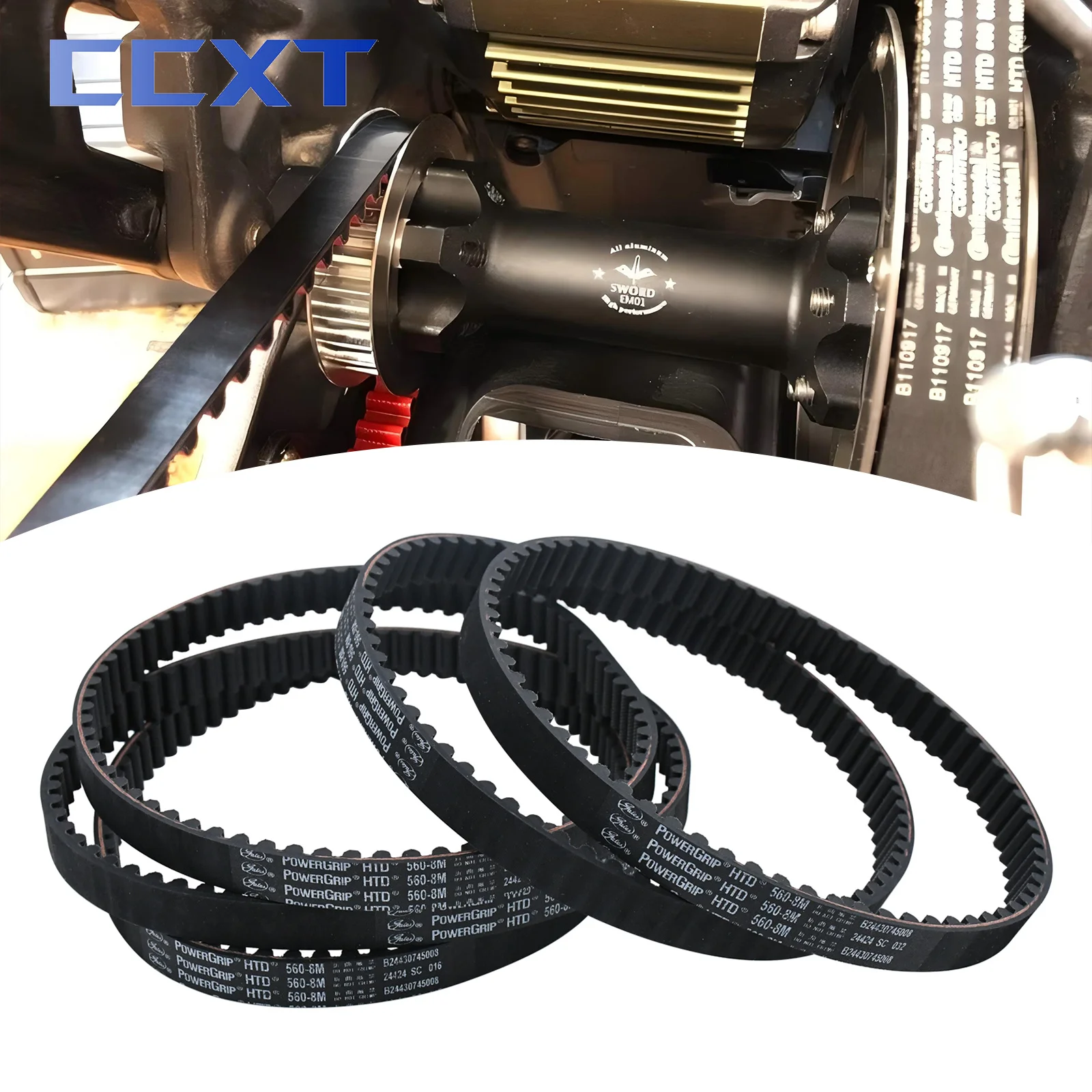 Electric Motorcycle 8M 560 Transmission Belt Drive Belt For Sur-Ron Sur ...