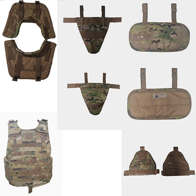 Tactical Camouflage Neck Protector( fits sizes M, L) , Hip protection ...