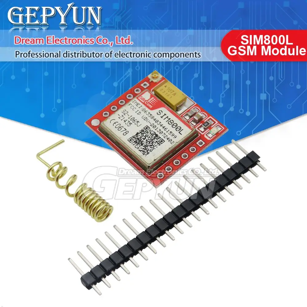 1PCS-SIM800L-GPRS-GSM-Module-MicroSIM-Card-Core-Wireless-Board-Quad ...