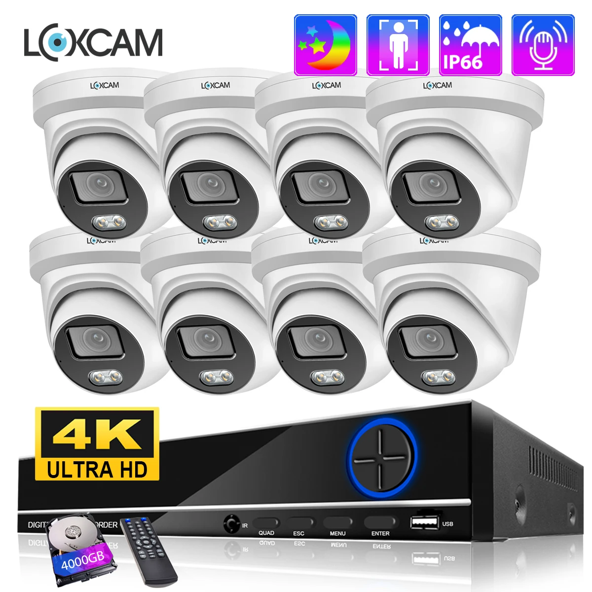 LOXCAM-H-265-10CH-4K-CCTV-Security-Camera-System-8MP-Ai-Human-Detect ...