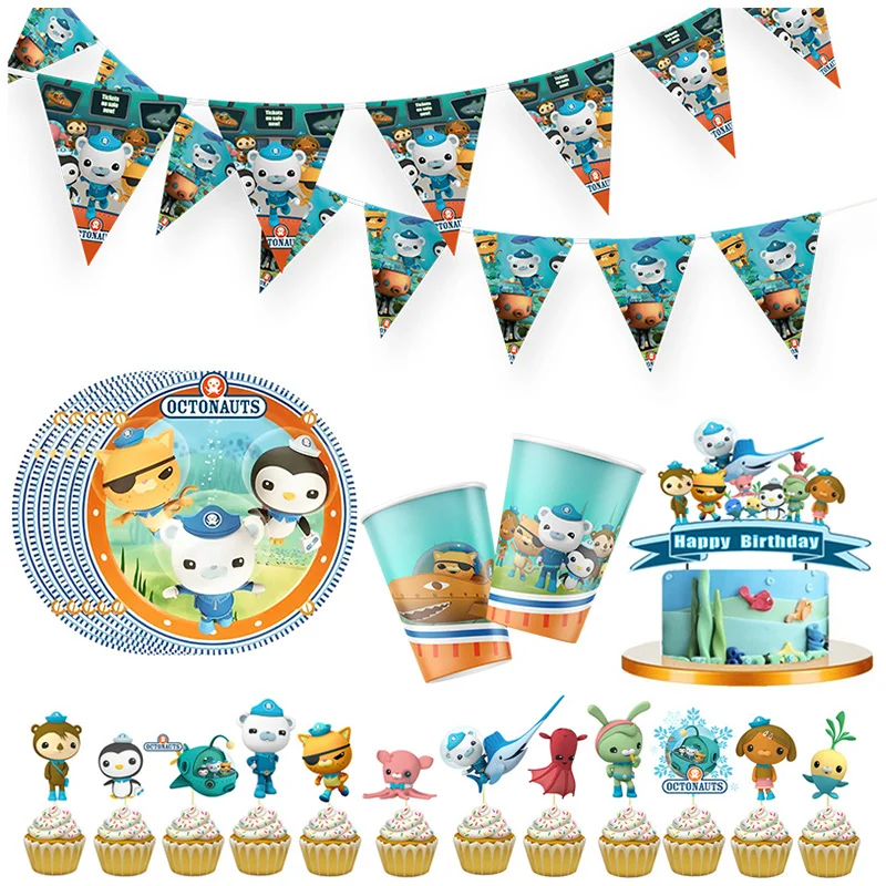 The-Octonauts-Theme-Cutlery-Kids-Party-Decoration-Birthday-Party-Baby ...