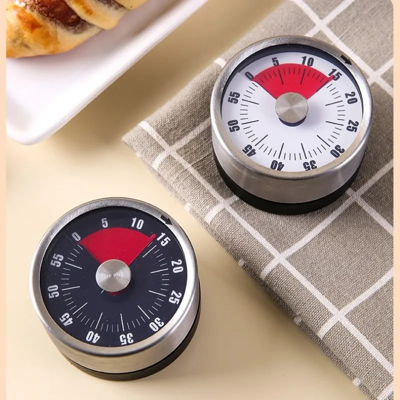New-Stainless-Steel-Visual-Timer-Mechanical-Kitchen-Timer-60-Minutes ...