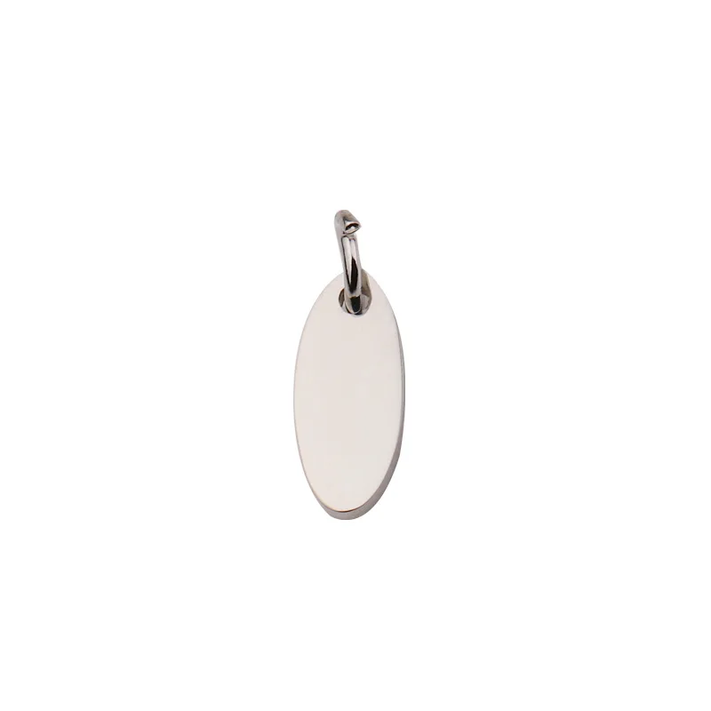 Stainless Steel Oval Tail Tag DIY Can Carve Writing Oval Tag with ...