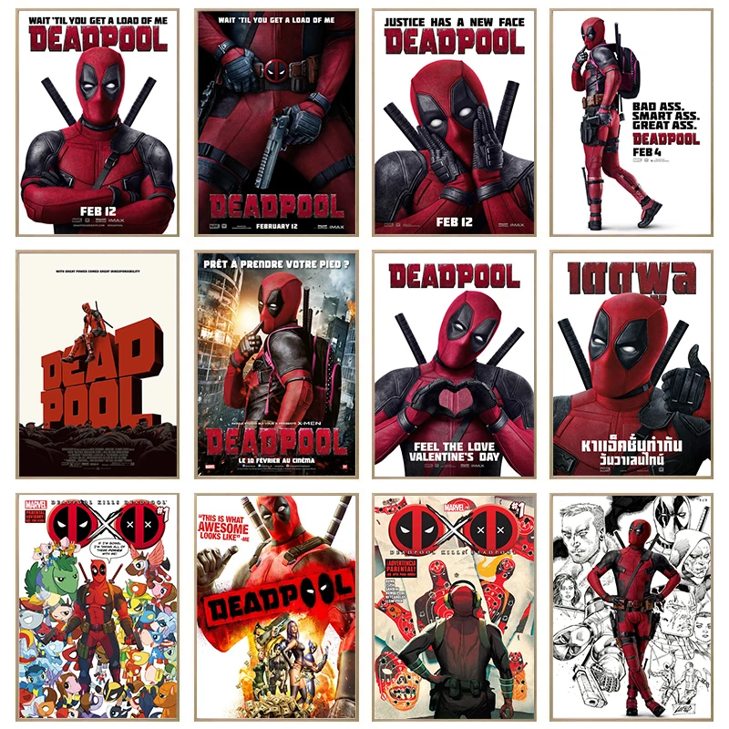 Deadpool-Marvel-Movie-Canvas-Paintings-Superheros-Posters-and-Prints ...