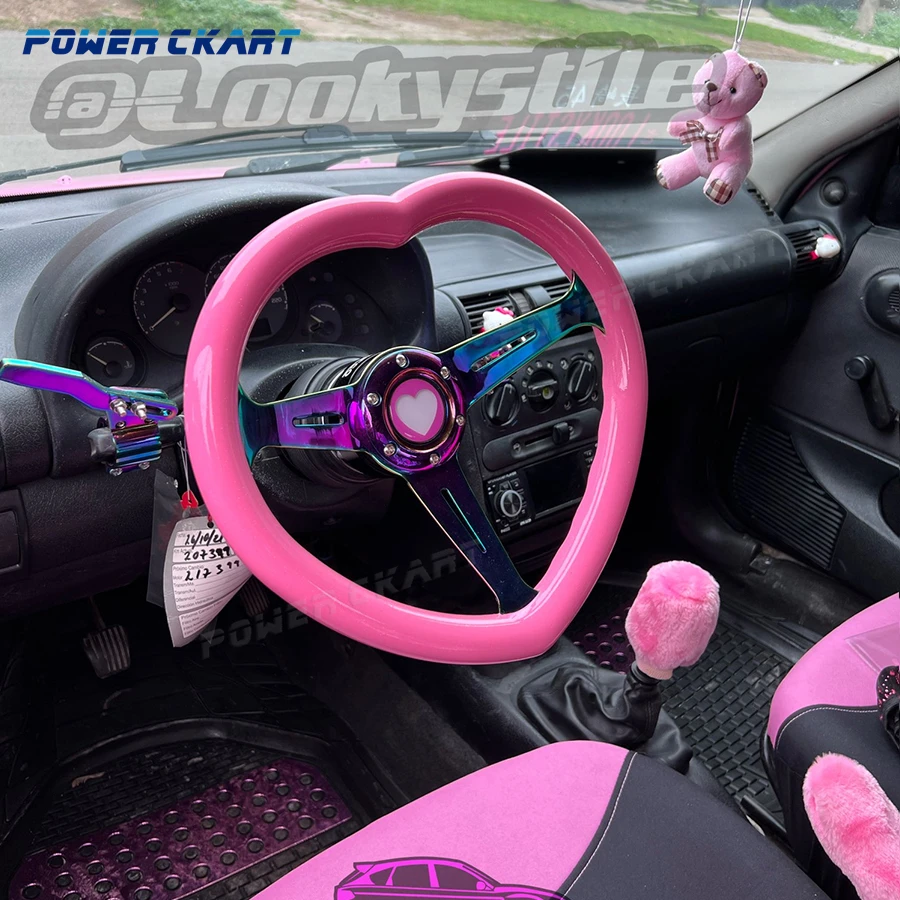 JDM-volante-deportivo-en-forma-de-coraz-n-rosa-para-coche-14-pulgadas ...