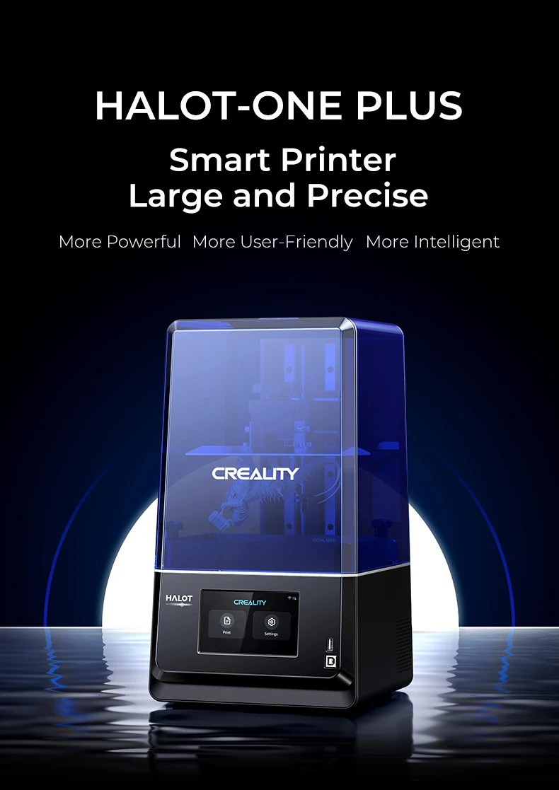 CREALITY 3D HALOT-ONE PLUS Resin 3D Printer 7.9-inch 4K Mono LCD Integral Light Source HD Touch ...