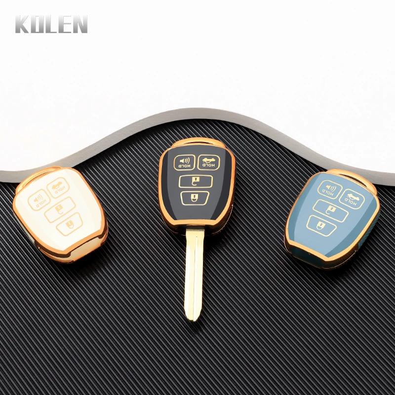 TPU Car Key Cover Case Shell Fob For Toyota Camry Prius Corolla RAV4 ...