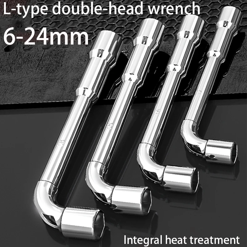 L-shaped-Double-ended-Socket-Wrench-Pipe-Elbow-Punch-through-Wrench ...